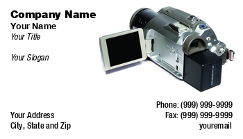 Videography Business Cards