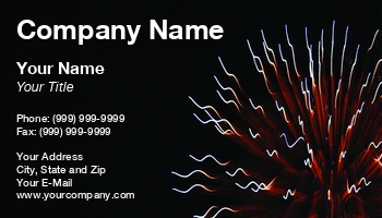 Fireworks Business Cards