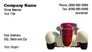 Classic Cars Business Cards