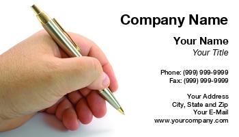 Receptionist Clerk Business Cards