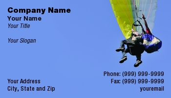 Parasailing Business Cards
