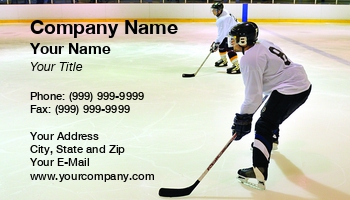 Hockey Business Cards
