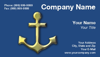 Navy Business Cards