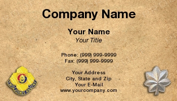 Army Business Cards