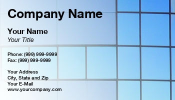 Window Tinting Business Cards