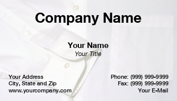 Dry Cleaning Business Cards