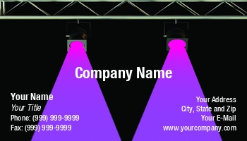 Theatrical Lighting Business Cards