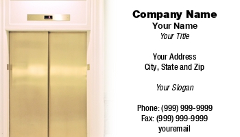 Elevator Installation and Repair Business Cards