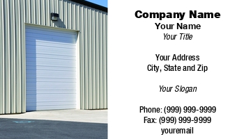 Garage Door Business Card Designs