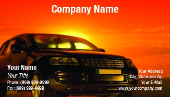 Car Visiting Card Background Design Sample