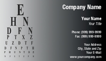 Optometry Business Cards