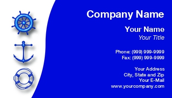 Marine Services Business Cards