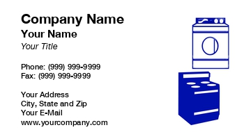 Appliance Repair Business Cards