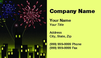 Fireworks Business Cards