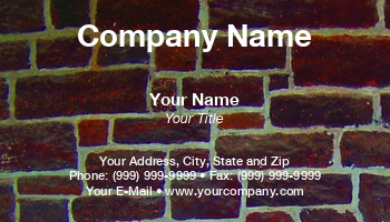 Building Materials Business Cards