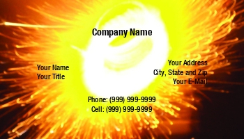 Fireworks Business Cards