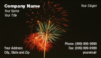 Fireworks Business Cards
