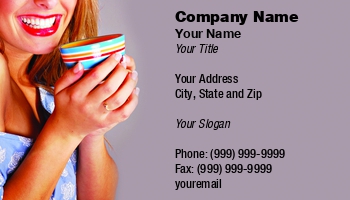 Plastic Cups Business Cards