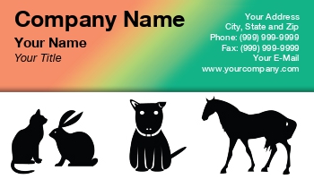 Animal Doctor Business Cards