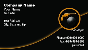 Gun Business Cards
