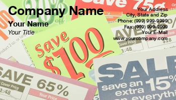 Coupon Distributor Business Cards