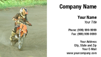 Motocross Business Cards