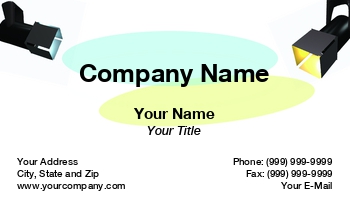 Theatrical Lighting Business Cards