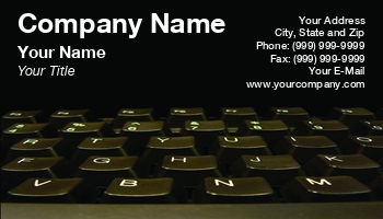 Typing Service Business Cards