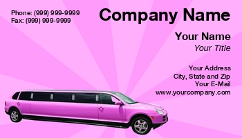 Private Limo Business Cards