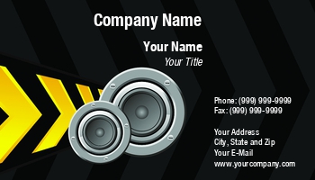 Sound Technician Business Cards