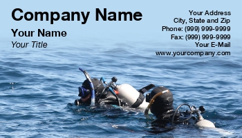 Scuba Diving Business Cards