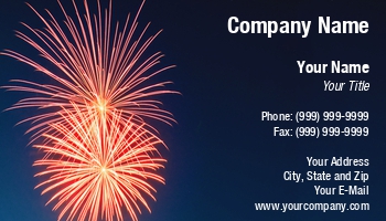 Fireworks Business Cards