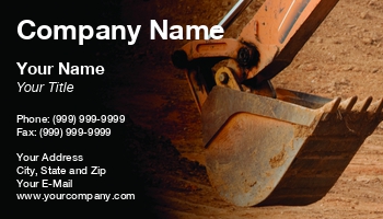 Equipment Rental Business Cards Copy