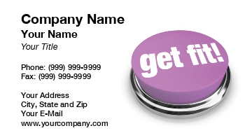 Fitness Program Business Cards