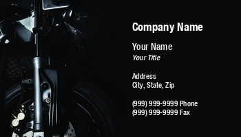 Motorcycles Business Cards