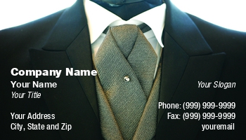 Mens Clothing Business Cards