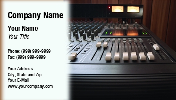 Recording Studio Business Cards