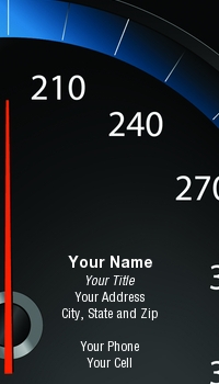 Speedometers Business Cards
