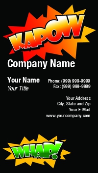 Comic Book Store Business Cards