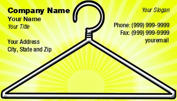 Dry Cleaning Business Cards