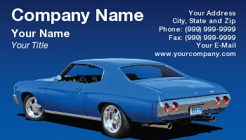 Body Shop Business Cards