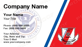 Homeland Security Business Cards