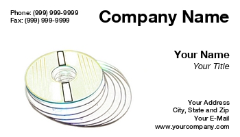 CD ROM Packaging Business Cards