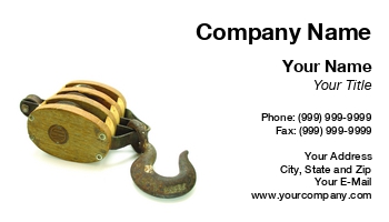 Equipment Operator Business Cards