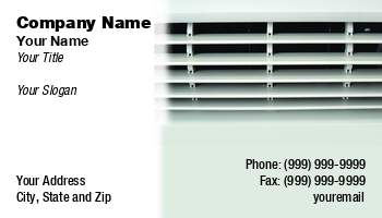 Air Conditioner Technician Business Cards