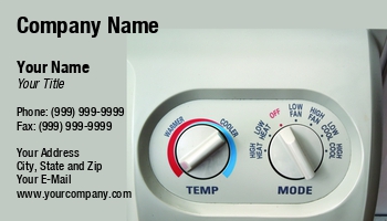 Air Conditioning Mechanic Business Cards