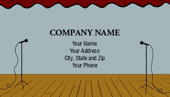Live Theater Business Cards