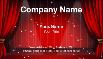 Stage Lighting Business Cards