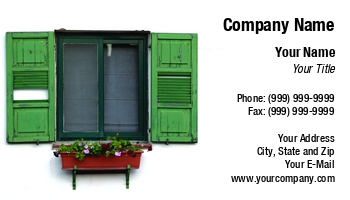 Window Business Cards