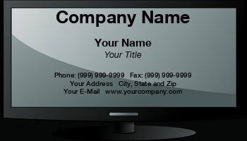 Home Theater Sales & Home Theater Installation Business Cards